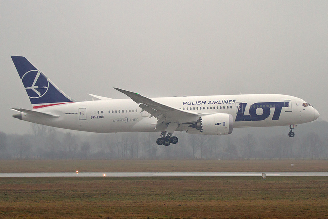 LOT B788 at Warsaw on Jan 20th 2022, lightning strike - AeroInside