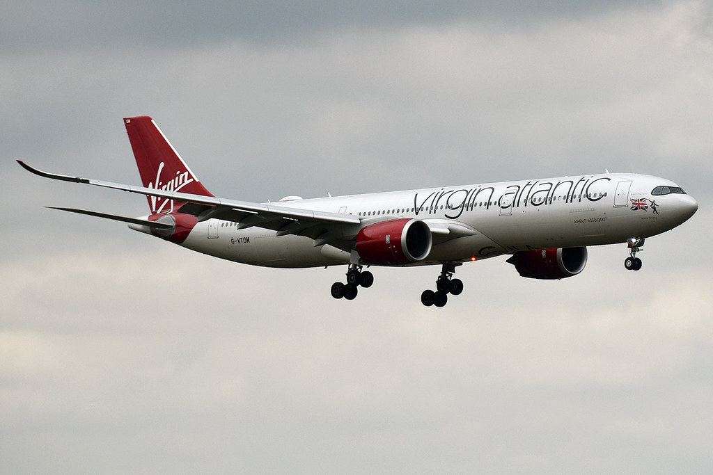 Virgin Atlantic A339 over Atlantic on May 30th 2026, engine stall in ...