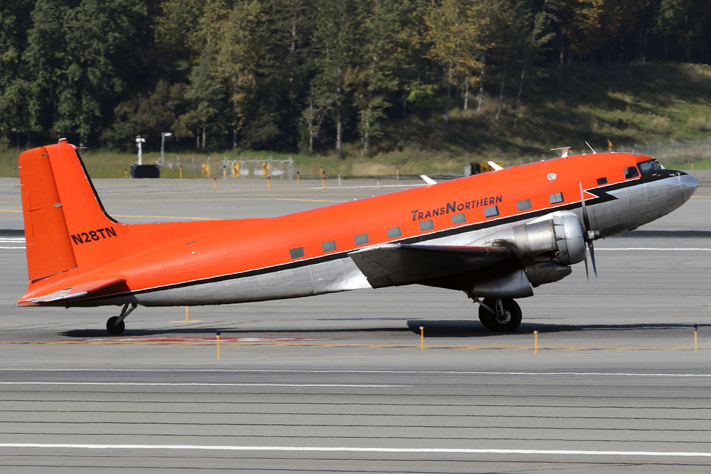 Transnorthern DC3S at Anchorage on Dec 8th 2021, engine failure and ...