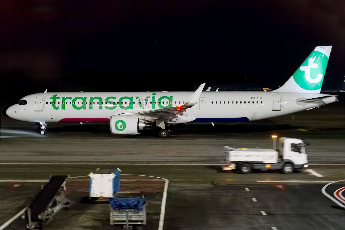 Transavia A21N at Amsterdam on May 23rd 2025, engine shut down in ...